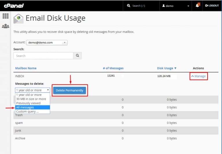How To Purge Emails In Cpanel - Couchdeck
